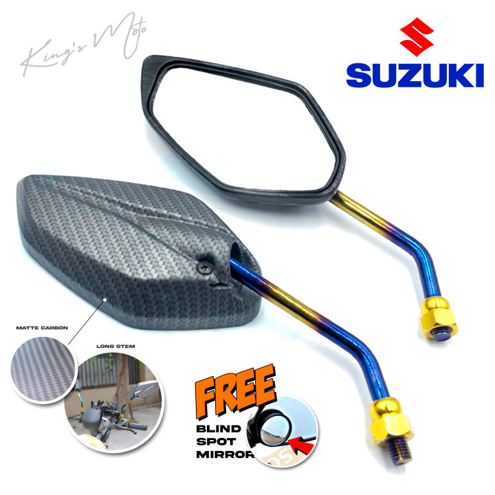 SUZUKI GD 110 | Carbon Side Mirror Genuine parts 2TONE Original side ...