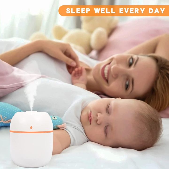 220ml Mini Portable Ultrasonic Air Humidifer Aroma Essential Oil