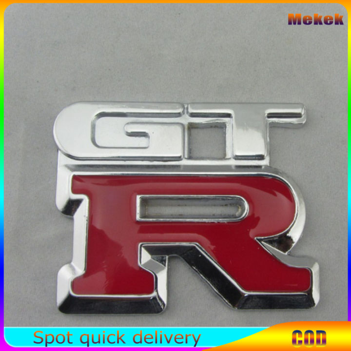 Mekek Metal Three-dimensional 3D Car Logo Emblem Letter Gt-r Decals ...