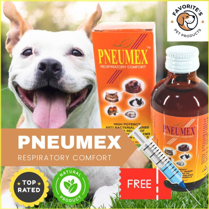 FPP PNEUMEX COUGH SYRUP for Cats and Dogs- 60ml (FREE Syringe) | Lazada PH