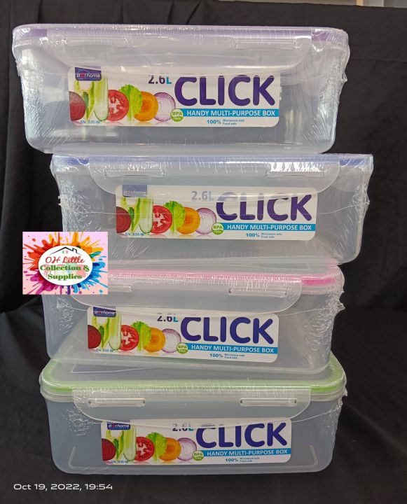 Click 2.6 Liters Multipurpose Storage Box | Lazada PH