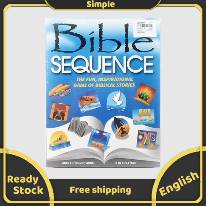Sequence Bible Board Game For Famly Party Game Ages 6+ 2-6 Players Kid ...