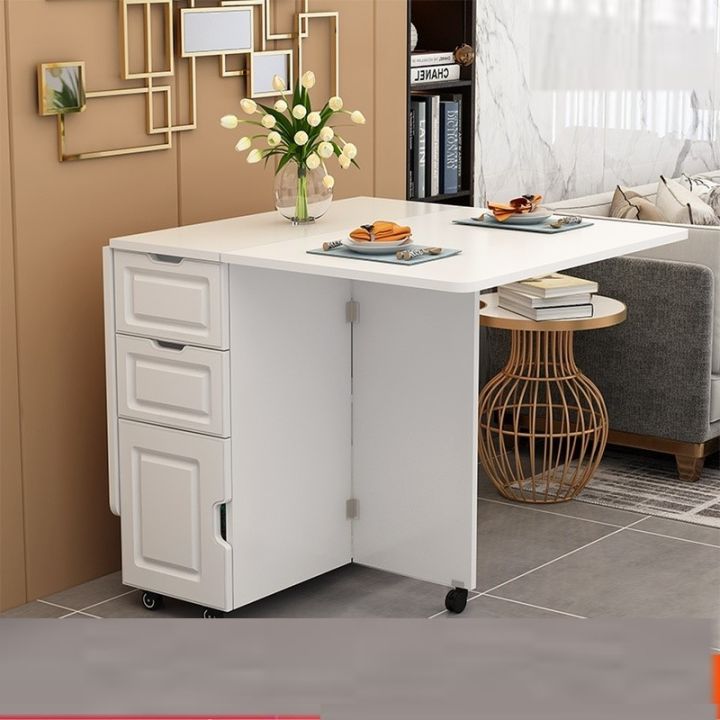 Simple and modern small-sized telescopic folding ladle dining table ...