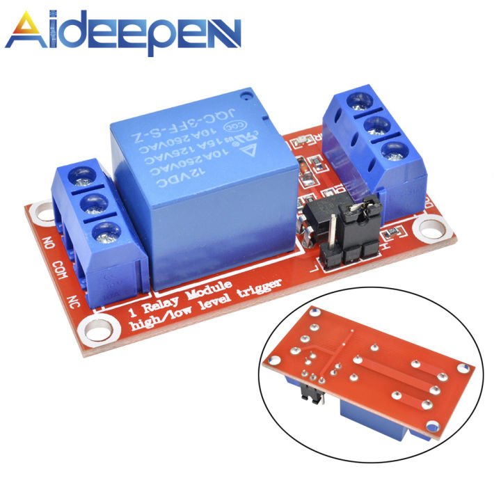 Original Aideepen 12V 1 Channel 1CH Relay Module H/L Level Trigger With ...