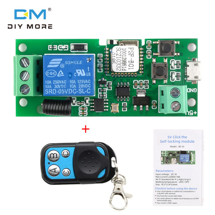 [100% Original] Diymore Sonoff Home WiFi Wireless Smart Switch USB5V/DC ...