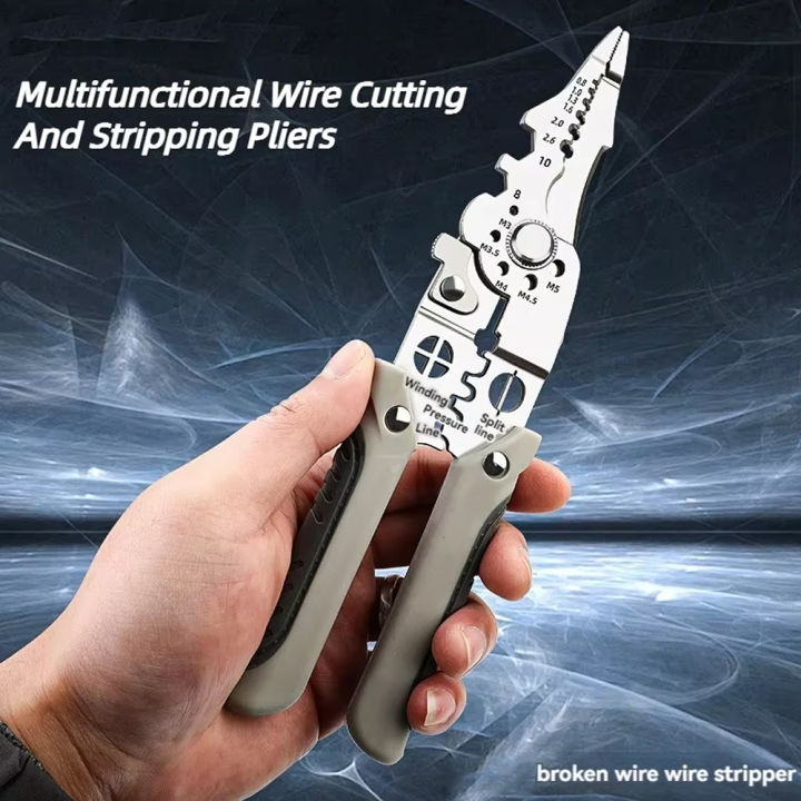Wire Stripper Cutter Wire Stripping Tool And Multi-Function Hand Tool ...