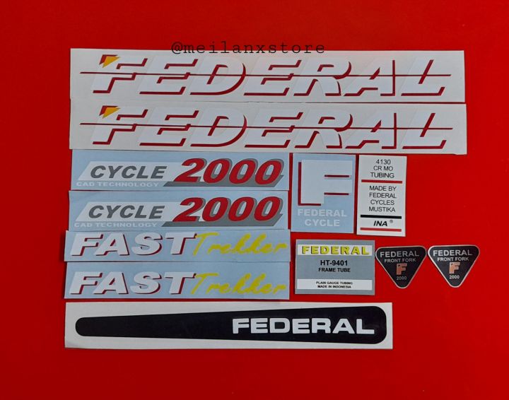 Stiker Sepeda Federal Fast Trekker | Lazada Indonesia