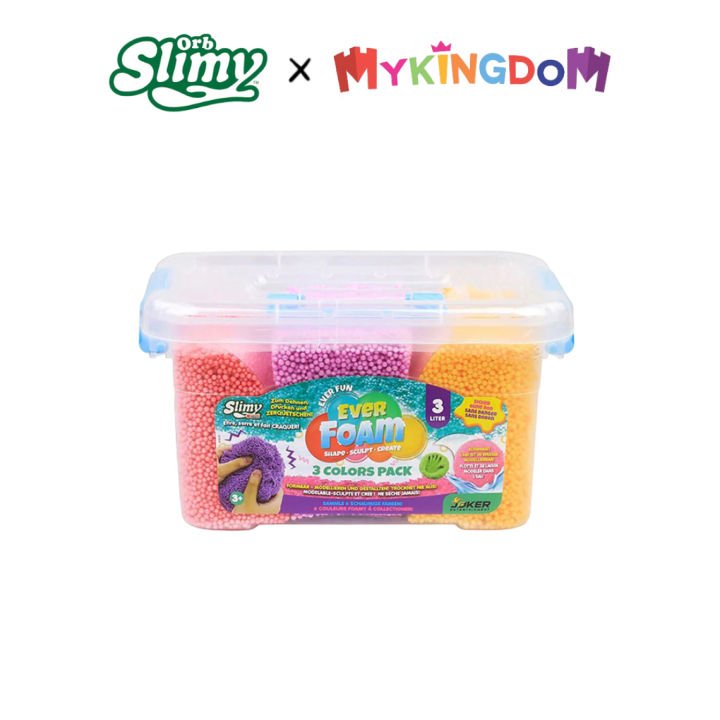 Đồ Chơi Sáng Tạo Slimy Foam_Slime Xốp Tím-Hồng-Cam 38001/PP-PK-OR ...