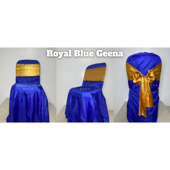 GEENA Chair Cover Monoblock Cover Catering Geena Gina Fabric | Lazada PH