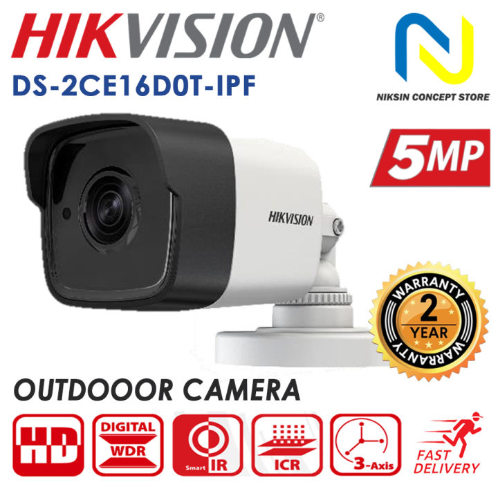 HIKVISION 5MP 1920P Full HDD DS-2CE16H0T-ITF IR Bullet OUTDOOR CAMERA ...