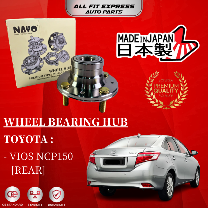 TOYOTA VIOS NCP150 REAR (BELAKANG) NAYO WHEEL BEARING HUB 100% ORIGINAL ...