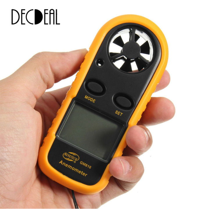 Digital Anemometer Handheld Wind Speed Meter Gauge Accurately Measure ...