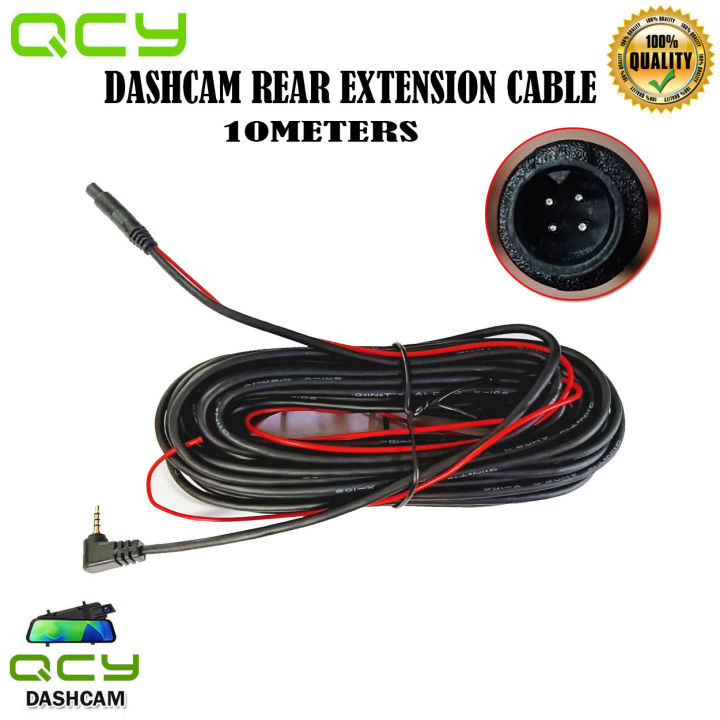 QCY 4 Pin 10meters DashCam Rear Camera Cable Long Line Cable Car ...