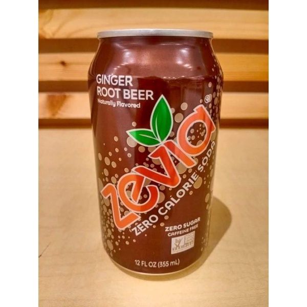 355ml Zevia Zero Calorie & Sugar Soda Ginger Root Beer Naturally ...