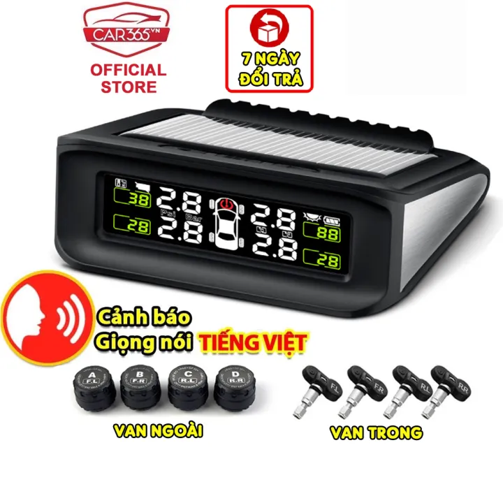 [ HÀNG CHÍNH HÃNG] Cảm biến áp suất lốp ô tô xe hơi CAR365VN cao cấp ...