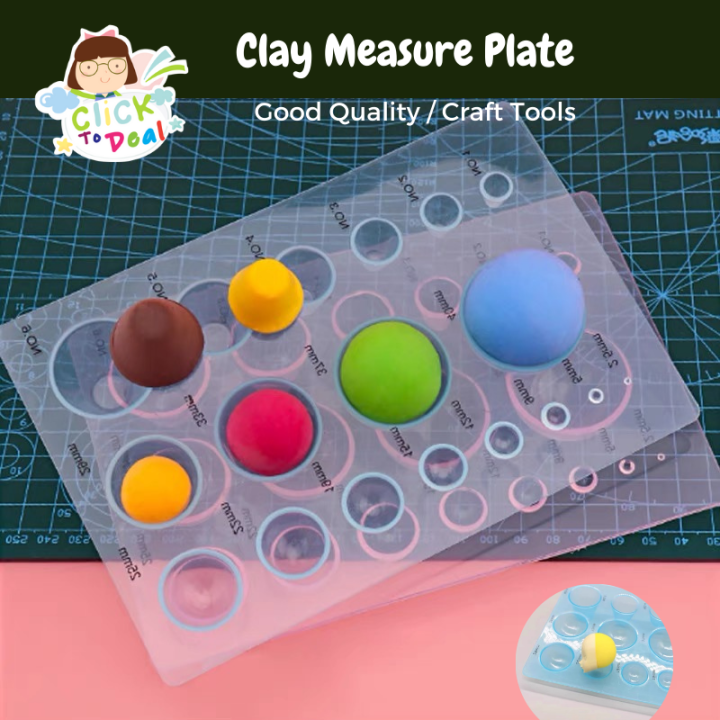 Air Dry Clay Measure Plate Measures The Ratio Of Clay, Clay Shapes ...