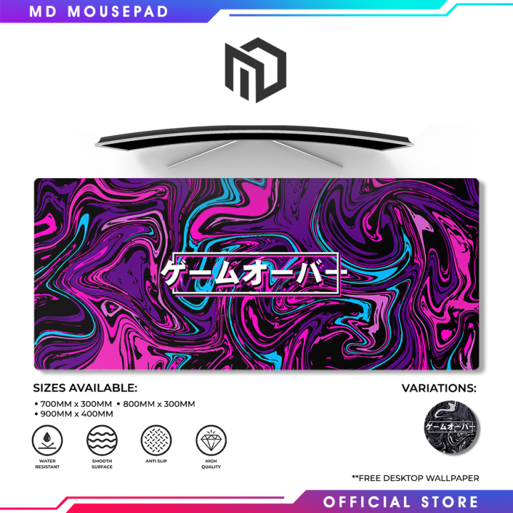 MD Mousepad | Game Over | Extended Mousepad | Large Gaming Mousepad ...