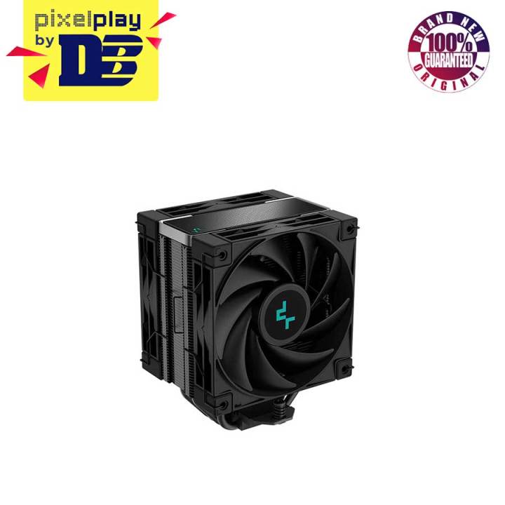 Deepcool AK400 Zero Dark Plus Performance Dual-Fan CPU Cooler (Black ...