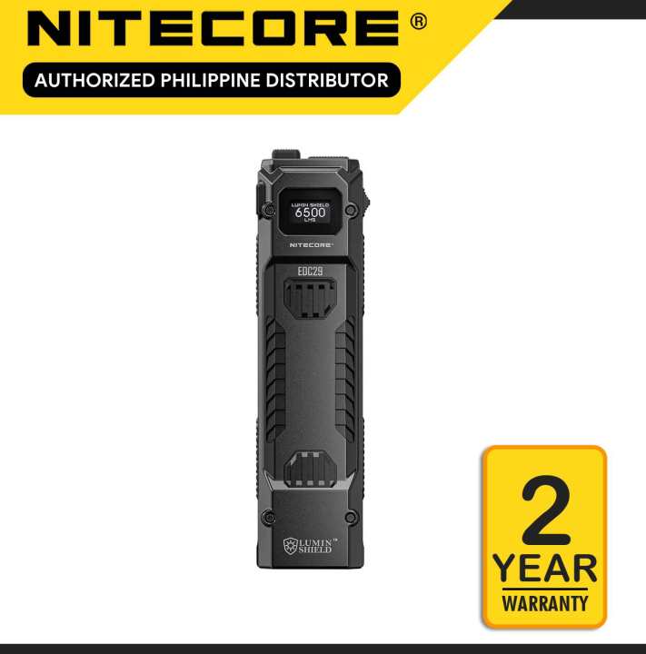 Nitecore EDC29 6500 Lumen USB-C Rechargeable Slim Flat Shape Flashlight ...