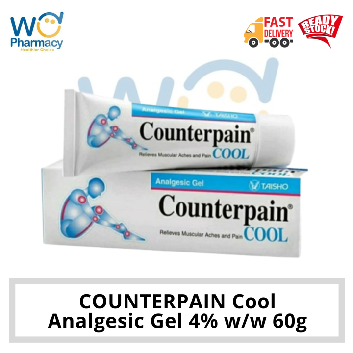 COUNTERPAIN Cool Analgesic Gel 4% w/w 60g | Cooling Relief Muscular ...
