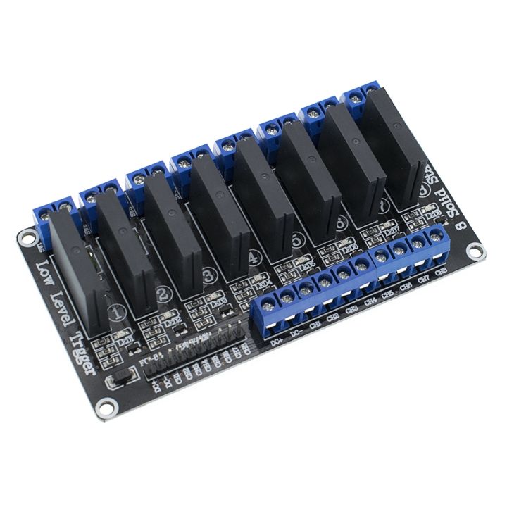 Low Level 5V 1248 Channel Solid State Relay Module SSR G3MB-202P 240V 2A Output with Resistive ...