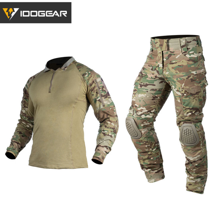 IDOGEAR G4 Tactical Combat Uniform Shirt & Pants Tactical BDU w/ pads ...