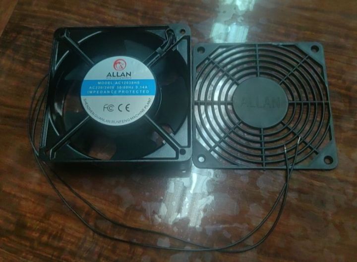 ALLAN FAN220V WITH COVER FAN BLOWER / EXHAUST FAN, 220 VOLTS, 120mm ...