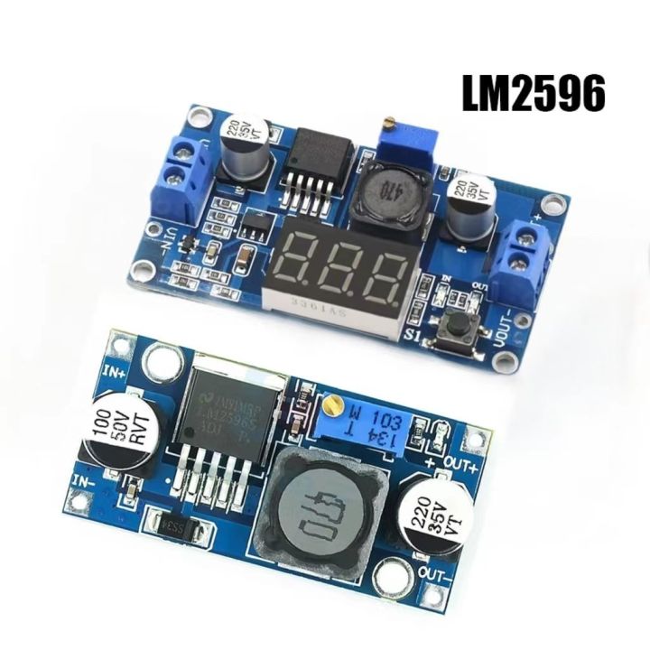LM2596 3A Display Voltage Regulator Module Buck Converter DC-DC Step Down Adjustable Voltage ...