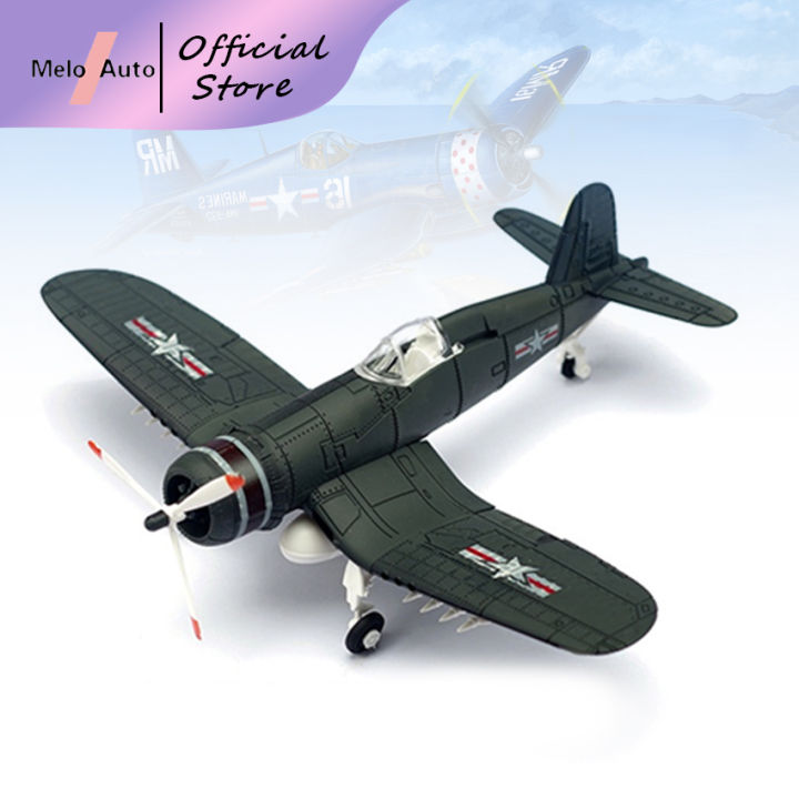 4D 1:48 Assemble Fighter Jet Models WW2 F4U Pirate Carrier Aircraft ...