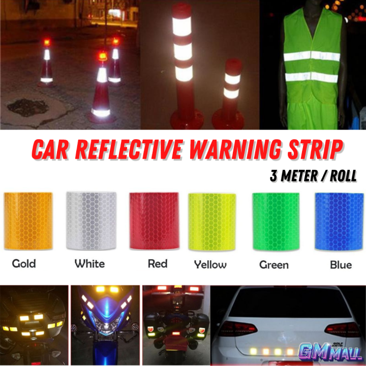 ULTRA REFLECTIVE STICKER Safety Warning Vest Helmet Car Motorcycle ...
