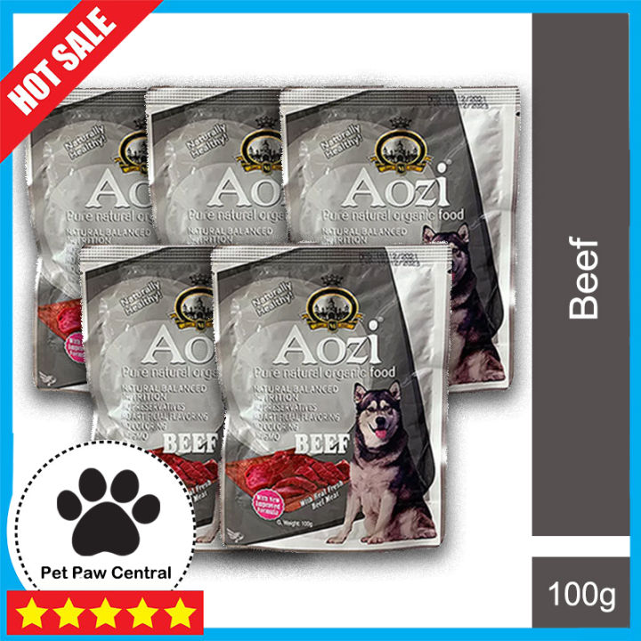 Aozi Organic Wet Dog Food Beef - 100g Pouch 5 PCS | Lazada PH
