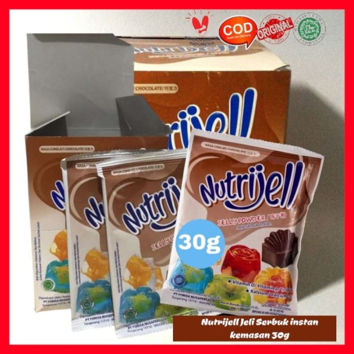 Nutrijell Jeli Serbuk instan Rasa Coklat kemasan 30g | Lazada