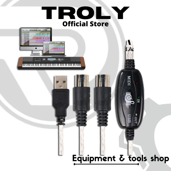 Usb Midi Converter Pc To Music Keyboard Adapter Conventer Adapter Usb