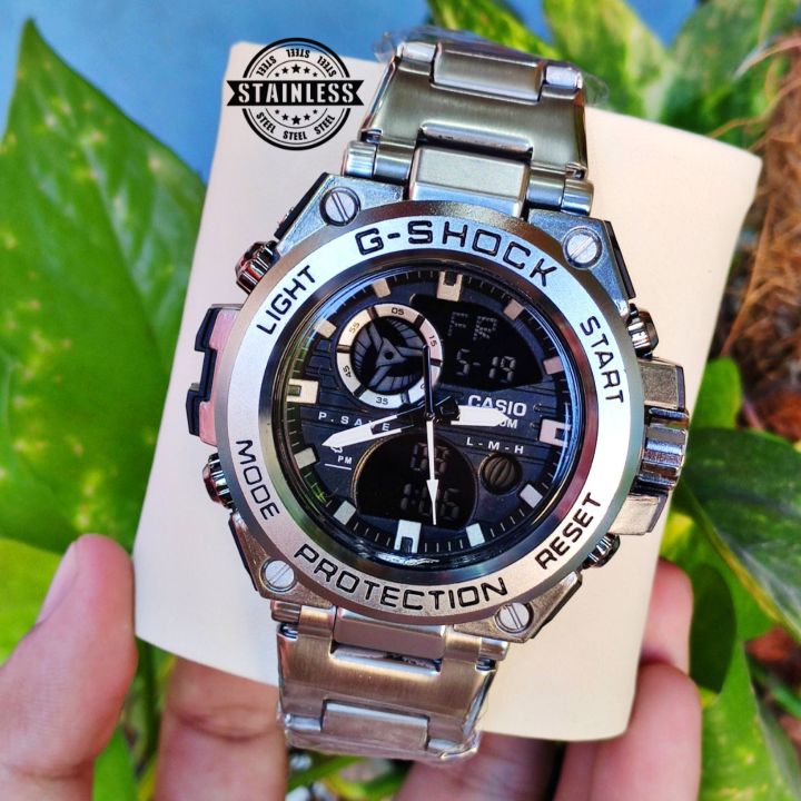 Best.Seller G Shock Full Stainless Steel Men's Watch Dual Time Actual ...