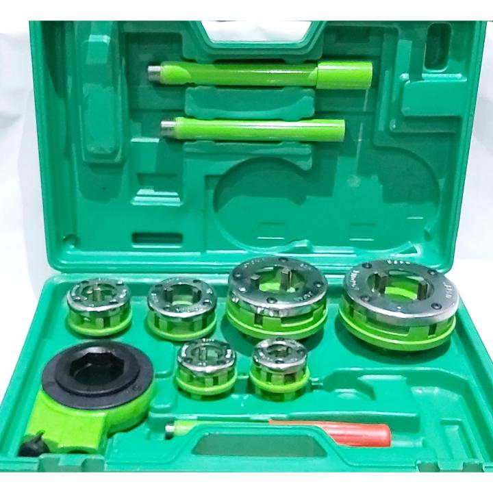 Hoyoma 11 Pcs. Ratchet Die Stock/Tube Threader 1/2 to 2 | Lazada PH