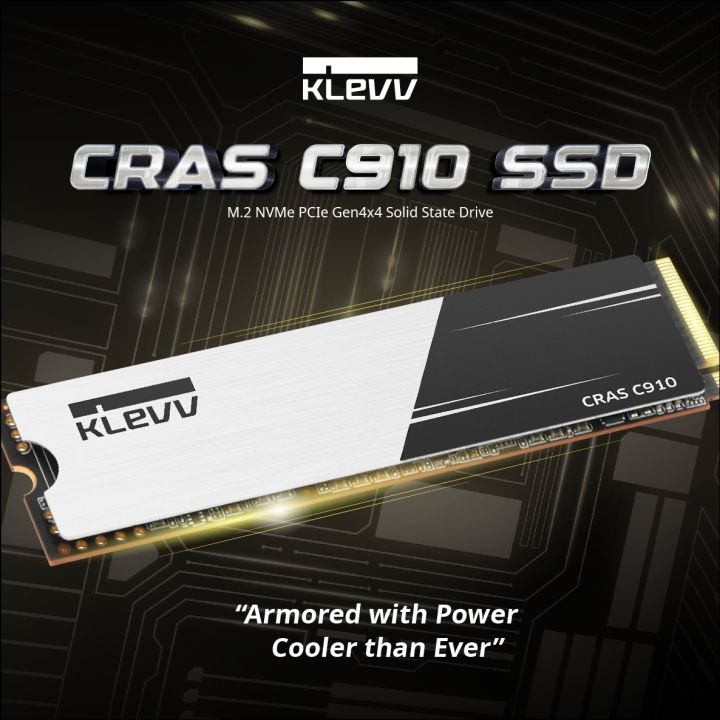 # KLEVV CRAS C910 Series - PCIe Gen4x4 M.2 NVMe Solid State Drive # [500GB/1TB] | Lazada
