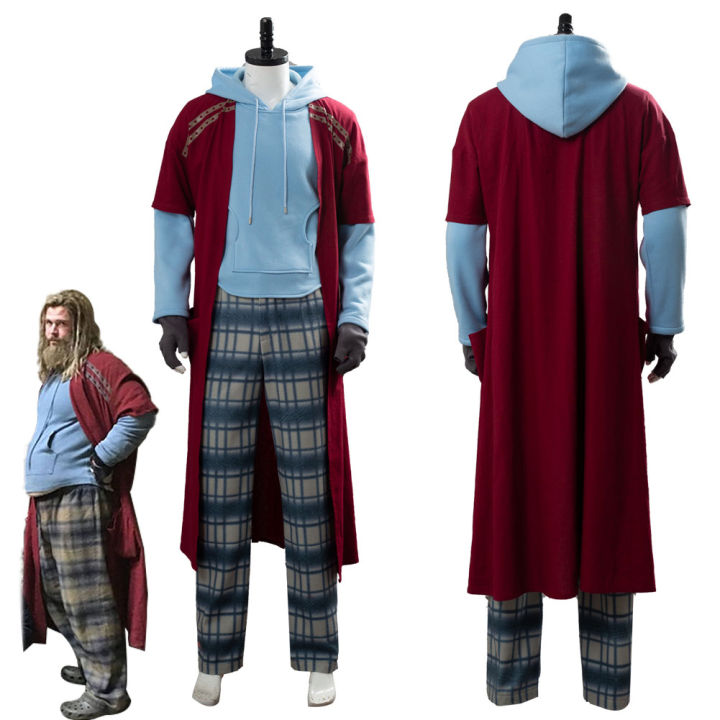 Avengers 4 Endgame Fat Thor Outfit Cosplay Costume Casual Hoodie Suit ...