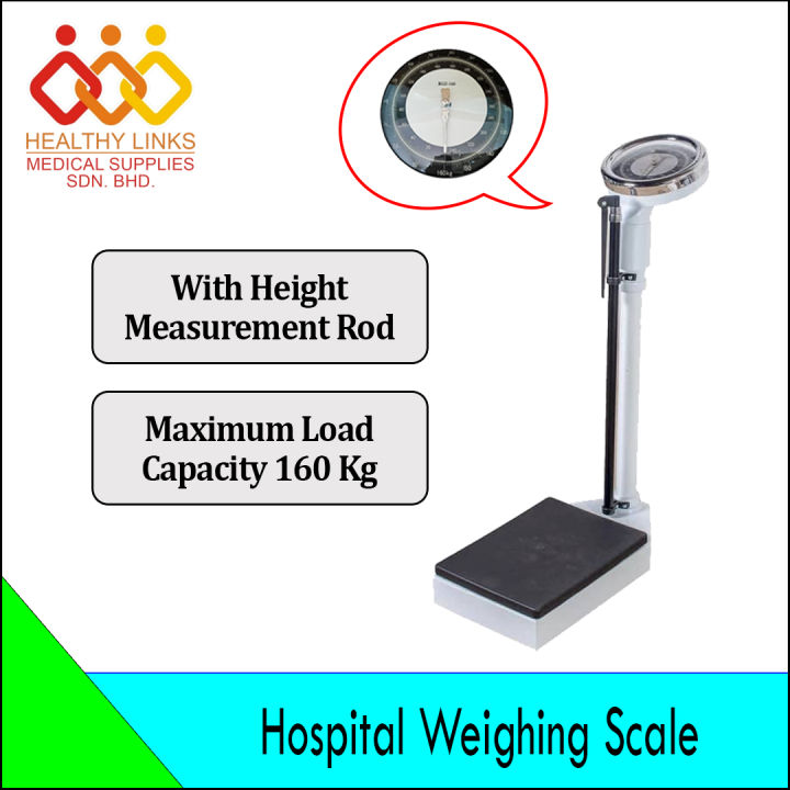 Hospital Mechanical Weighing Scale With Height Measurement Rod | Lazada