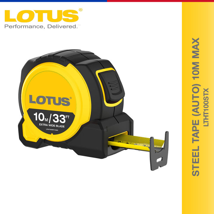 Lotus Steel Tape with Dual Print + AUTO LOCK 10M | 8M | 5M - Measuring ...
