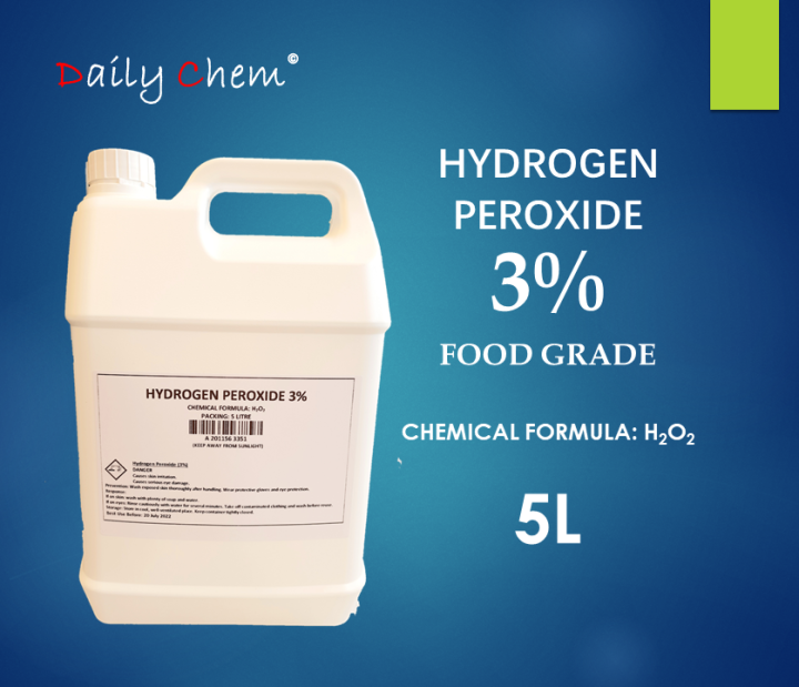 Hydrogen Peroxide 3% & 6% (Non-Toxic Disinfectant) 5L | Lazada
