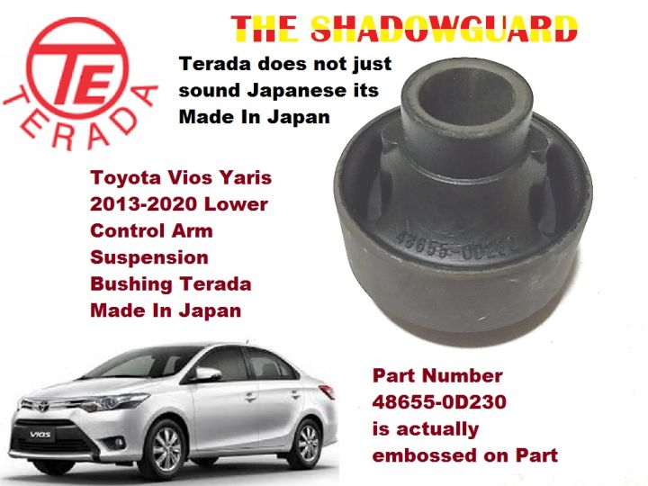 Toyota Vios Yaris 2013-2024 Lower Control Arm Suspension BIG Bushing ...