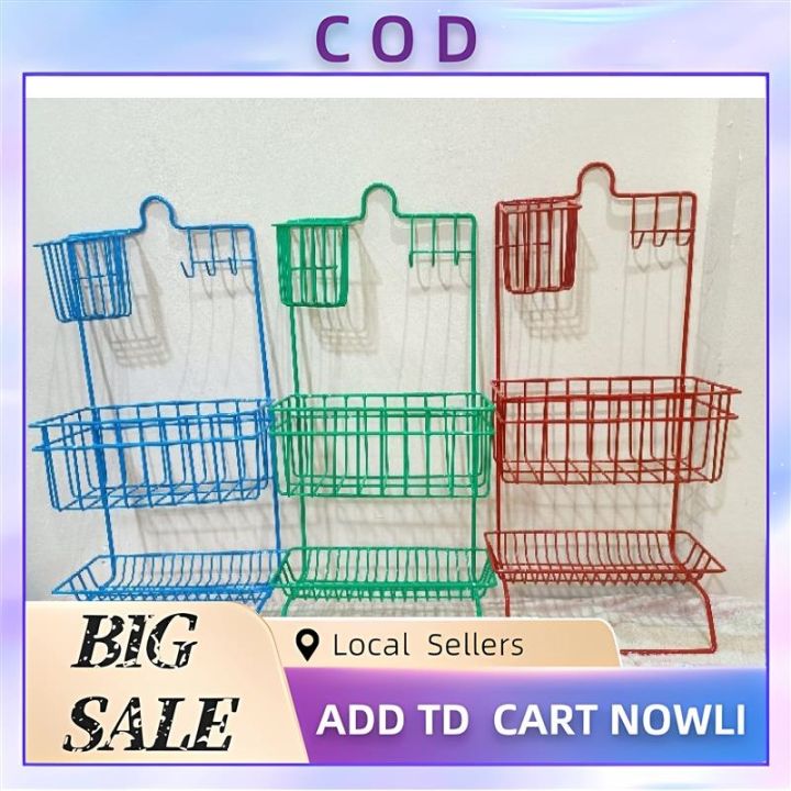 Ready stock 】 shower caddy big wire color | Lazada PH