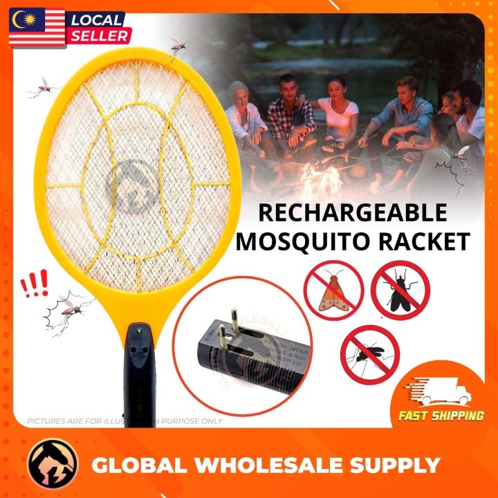 Global Pro Super Powerful Rechargeable Mosquito Racket Insect Killer ...
