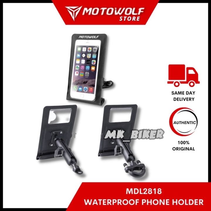 🇲🇾 Motowolf Waterproof Phone holder MDL2818 iPhone 12 pro max Android ...