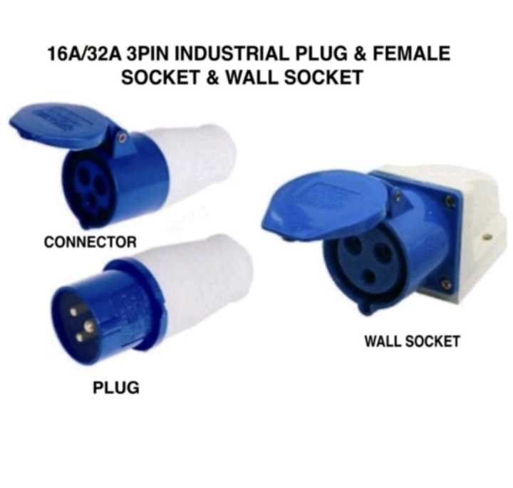 Weatherproof Industrial Plug and Socket Wall 3 Pin 4 Pin 5 Pin | 16A | Lazada