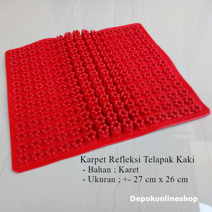 Taichi Karpet Alat Pijat Refleksi Telapak Kaki Karet Foot Massage Matras Repleksi Gelombang Alas ...