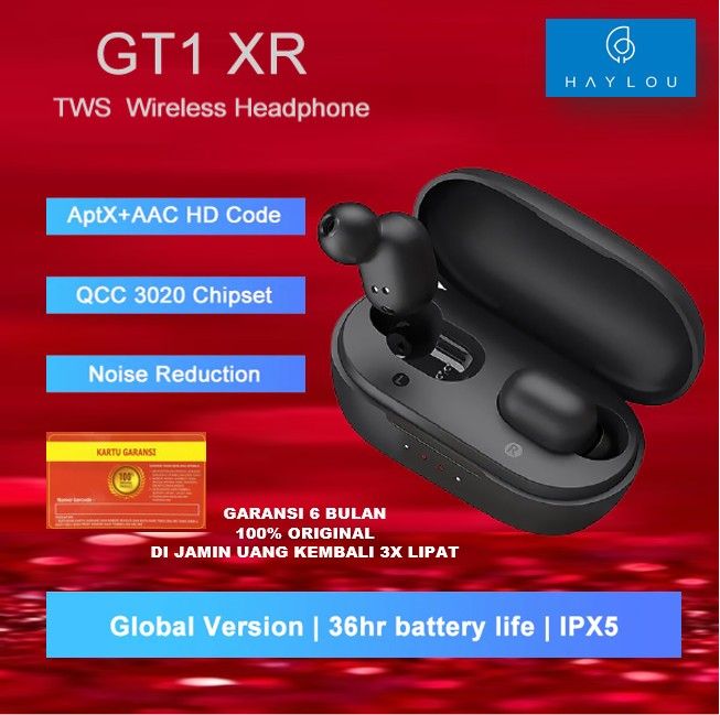Haylou GT1 XR APTX TWS Earphone Bluetooth Wireless | Lazada Indonesia