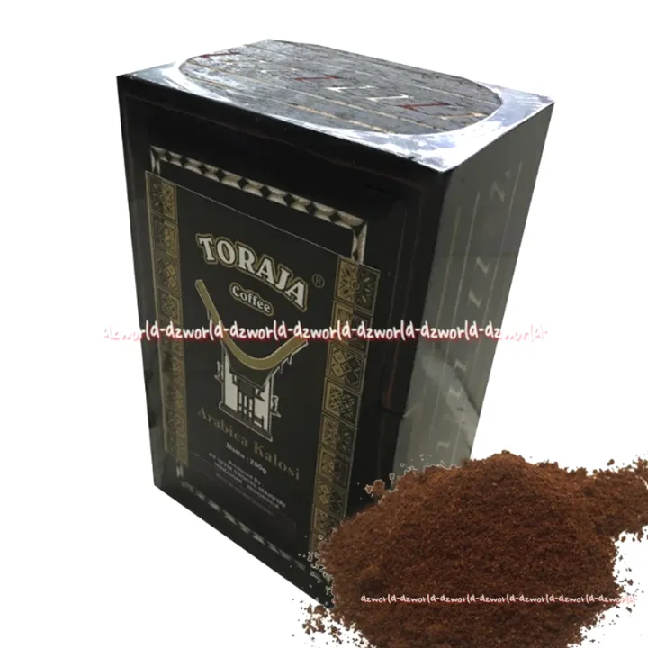 Toraja Coffee Arabica Kalosi 200gr Kemasan Box Kayu Kopi Toraja Arabika Medium Ground Pure ...