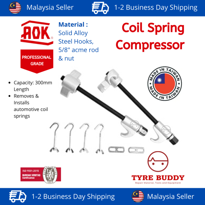 [TAIWAN] AOK Heavy Duty Coil Spring Clamp (2PCS Set); Spring Compressor ...