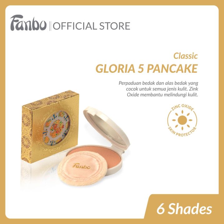 Fanbo Gloria 5 Pancake Compact Powder - Zink Oxide membantu melindungi ...